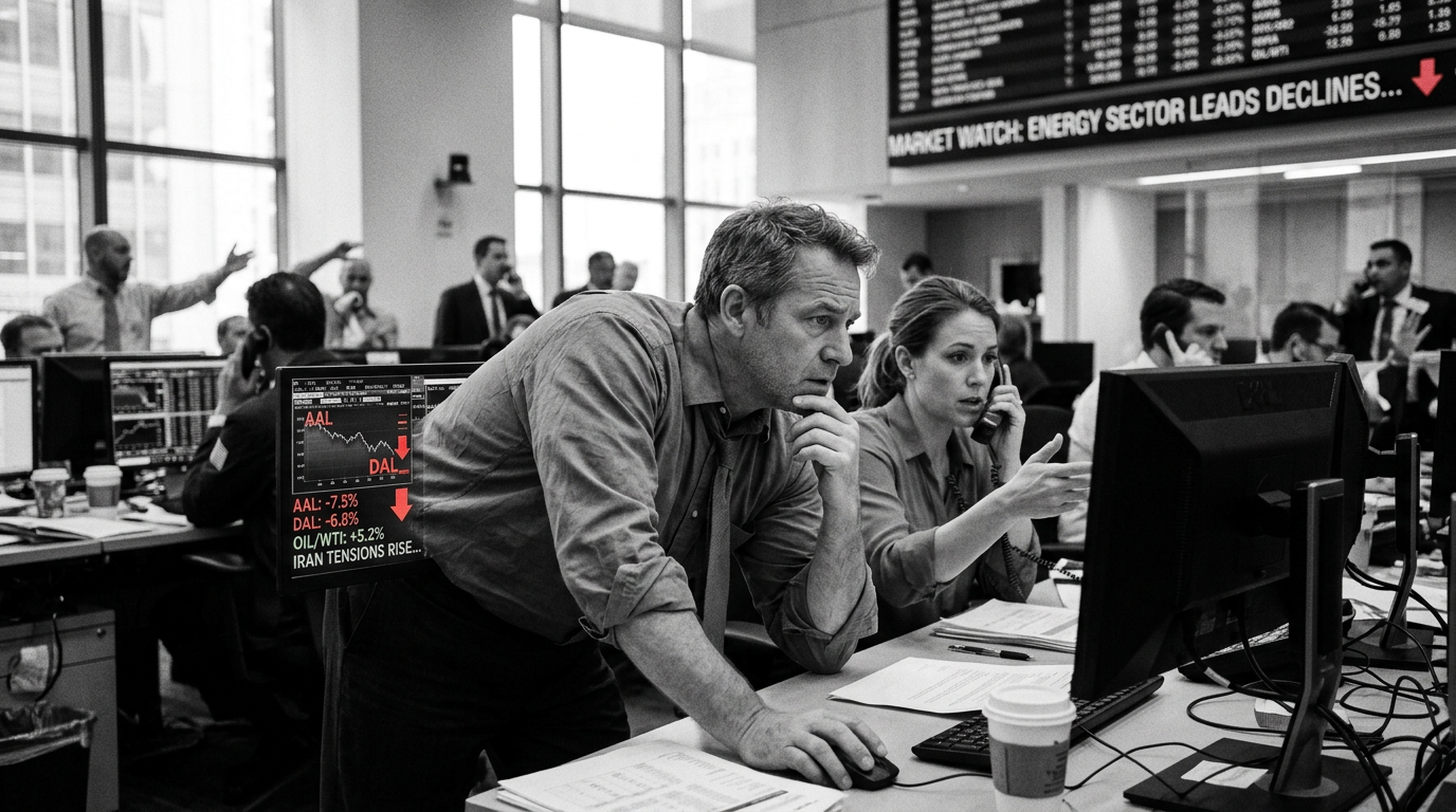 Airline Stocks Slide Amid Iran Crisis, Fuel Price Fears Shake Travel Sector